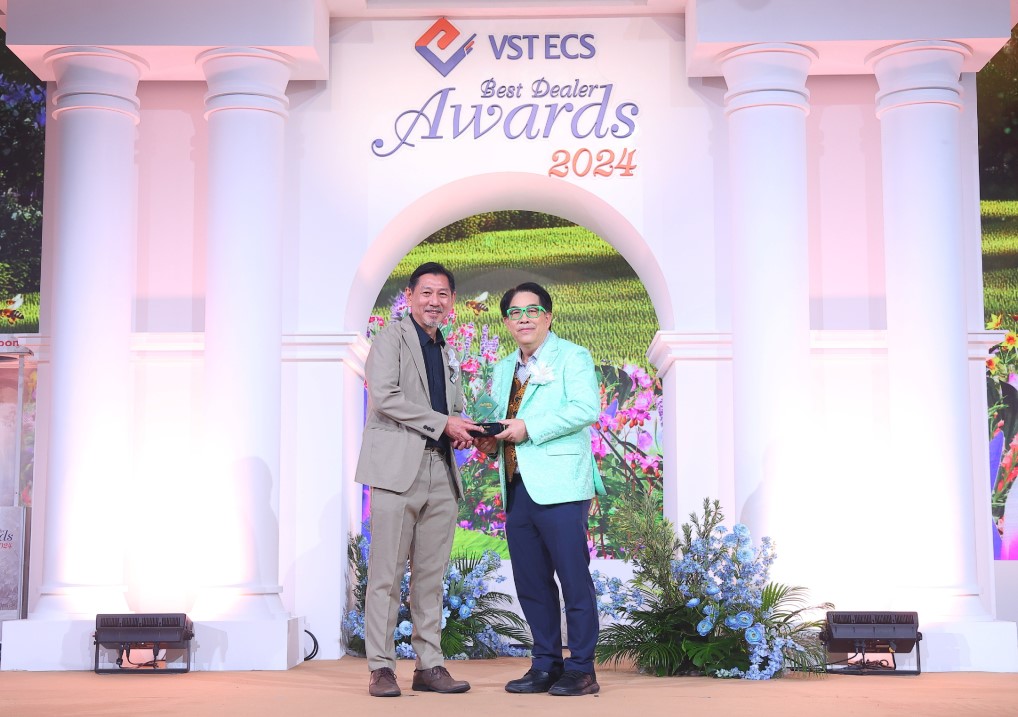 "Best Dealer Awards 2024 is Bizcon Solutions" จาก VST ECS - bizcon